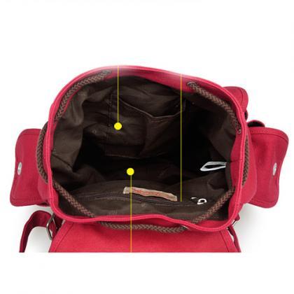 Double Hasp School Travel Backpack Rucksack on Luulla