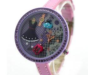 Cute Purple Princess Polymer Clay Watch on Luulla