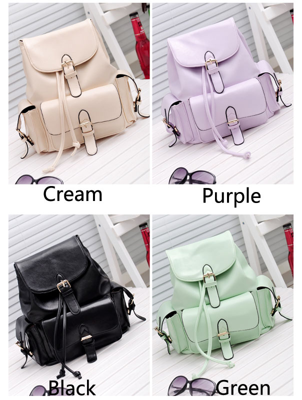 Unique College Style Nice Mint Green Backpack&shoulder Bag on Luulla