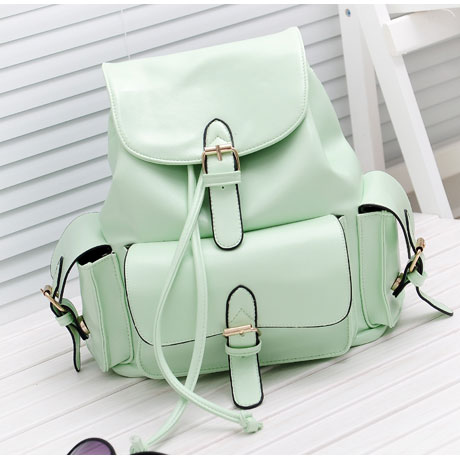 Unique College Style Nice Mint Green Backpack&shoulder Bag on Luulla