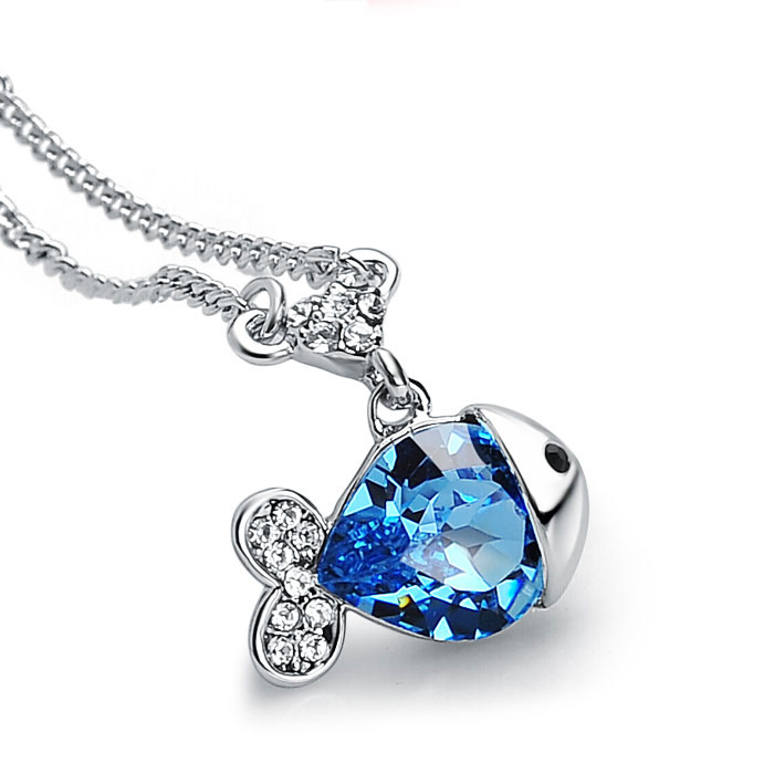 Perfect Gift Fish Crystal Necklace on Luulla