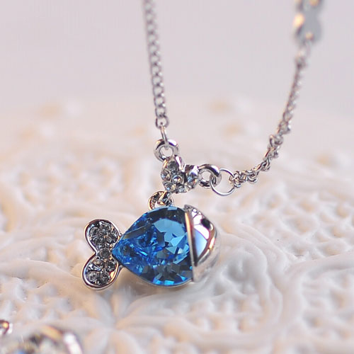 Perfect Gift Fish Crystal Necklace on Luulla