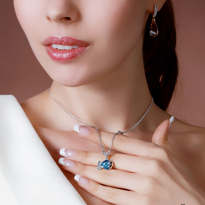Perfect Gift Fish Crystal Necklace on Luulla